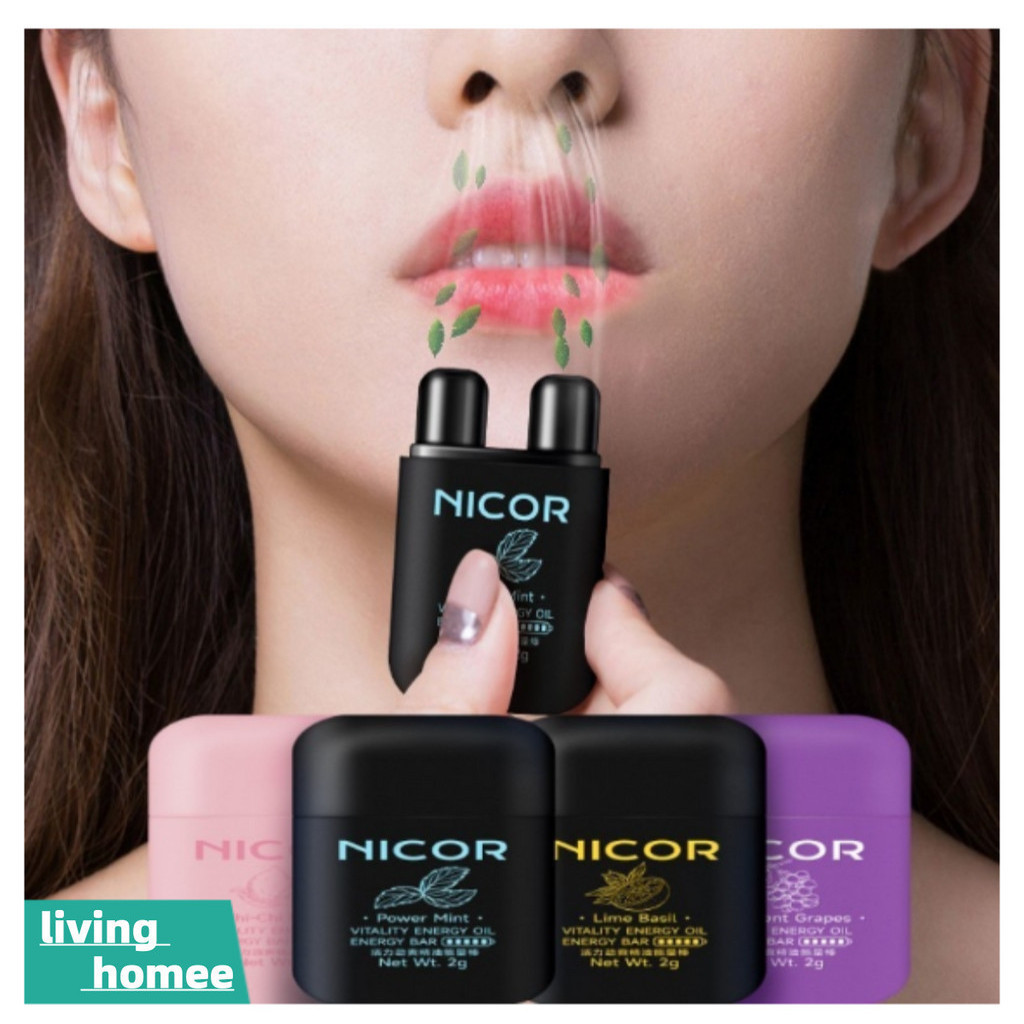 NICOR Cleansing Nasal Herbal Box Essential Double Hole Energy Bar ...