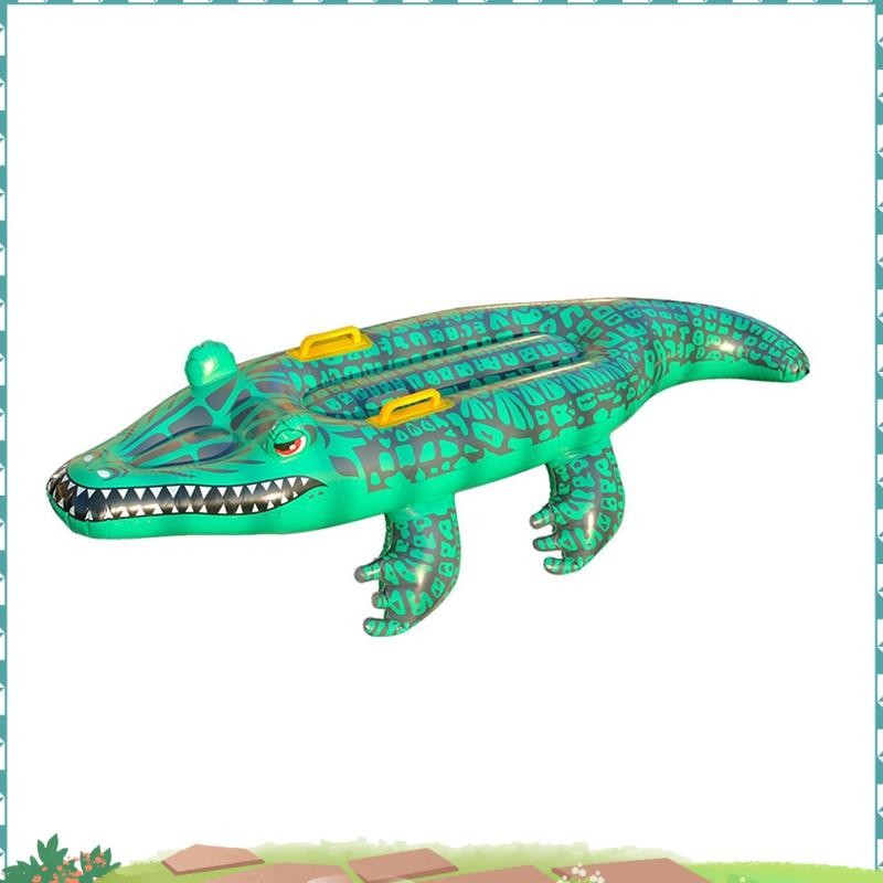 Reptile Ride on Toys, Crocodile Inflatable Pool Float for Kids, Fun ...
