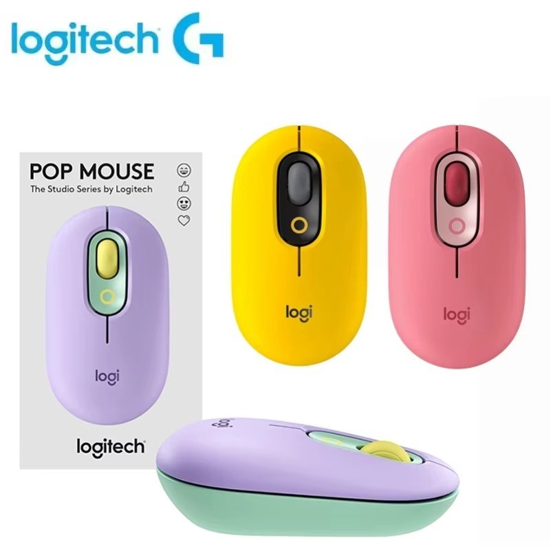 Logitech POP Mouse Wireless Bluetooth Mouse Office Home Mouse Laptop ...