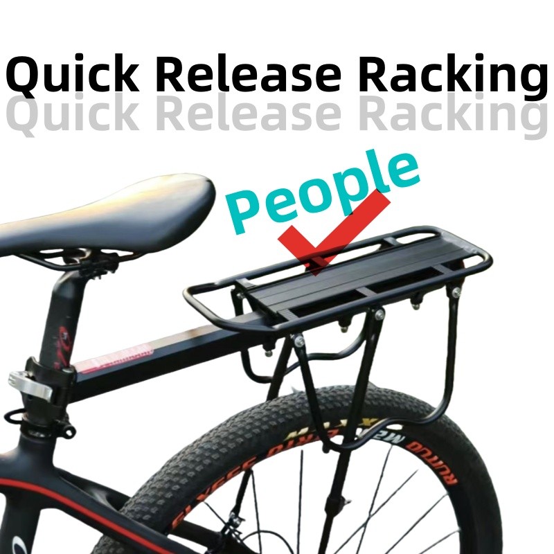 Quick Release Rear Bike Rack MTB Aluminium Rear Seat Bracket Carrier ...