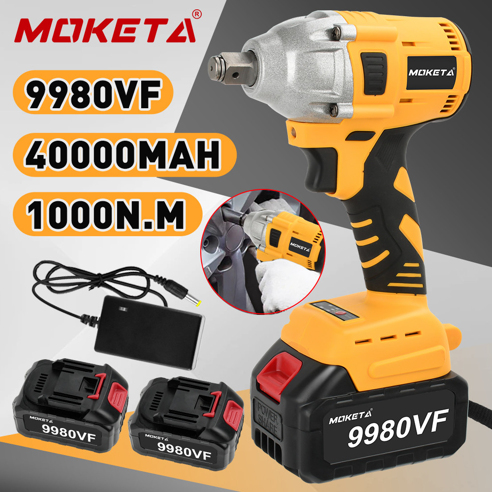 MOKETA Cordless Impact Wrench Power Impact Wrench Impact Gun Impact ...