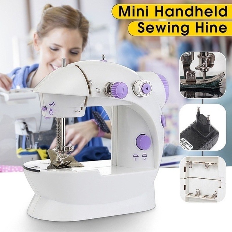Mini Desktop Electric Sewing Machine Small Multi Functional Tailoring ...
