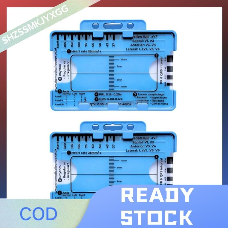 2PCS ECG 7 Step Ruler ECG 7 Step Ruler for ECG 7 Step Ruler ECG Ruler ...