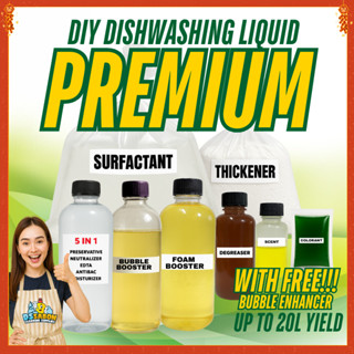 DIY Premium Dishwashing Liquid Kit – 12 Complete Components with Bubble ...