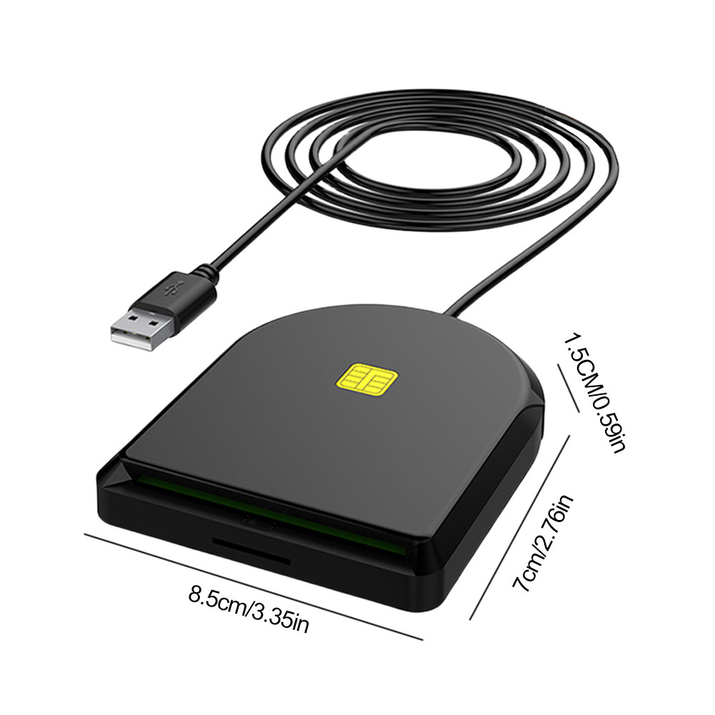Portable DOD CAC USB USB2.0 SIM SD TF Card Reader for Bank Post Office ...