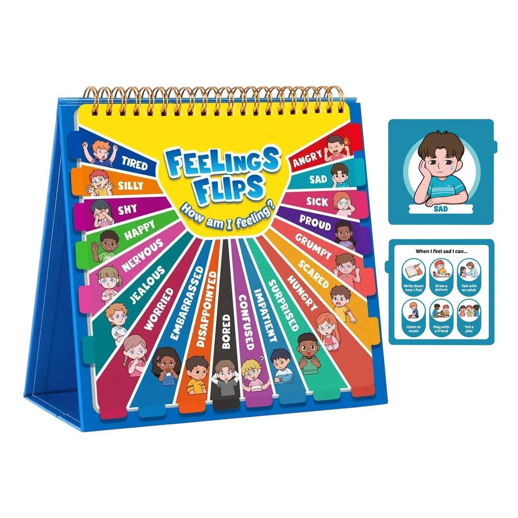 Feelings Flips Book For Children social emotion flip book emotion ...