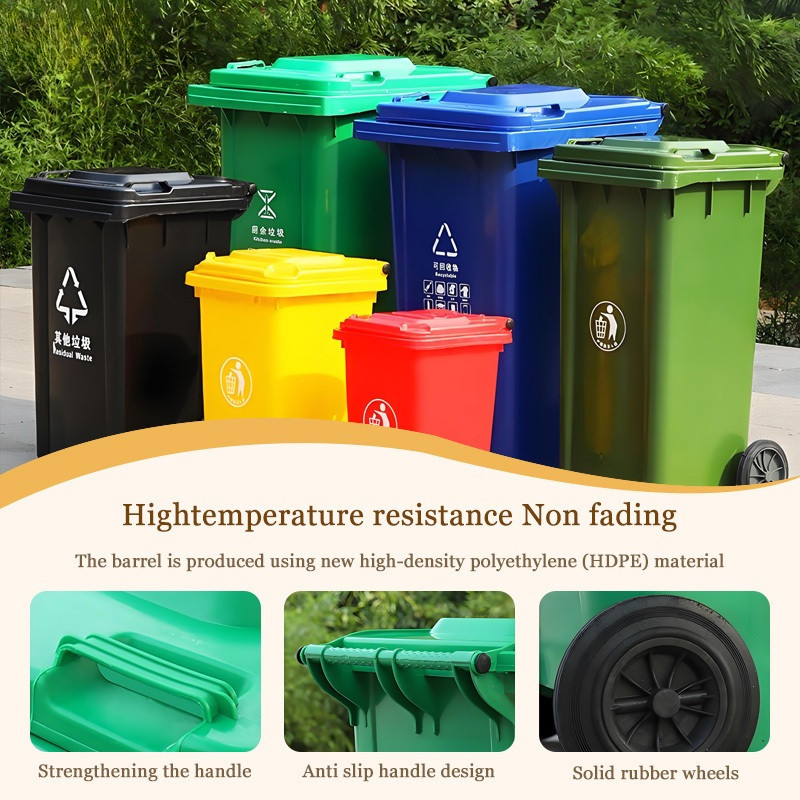 Large capacity trash can outdoor garbage sorting commercial community ...