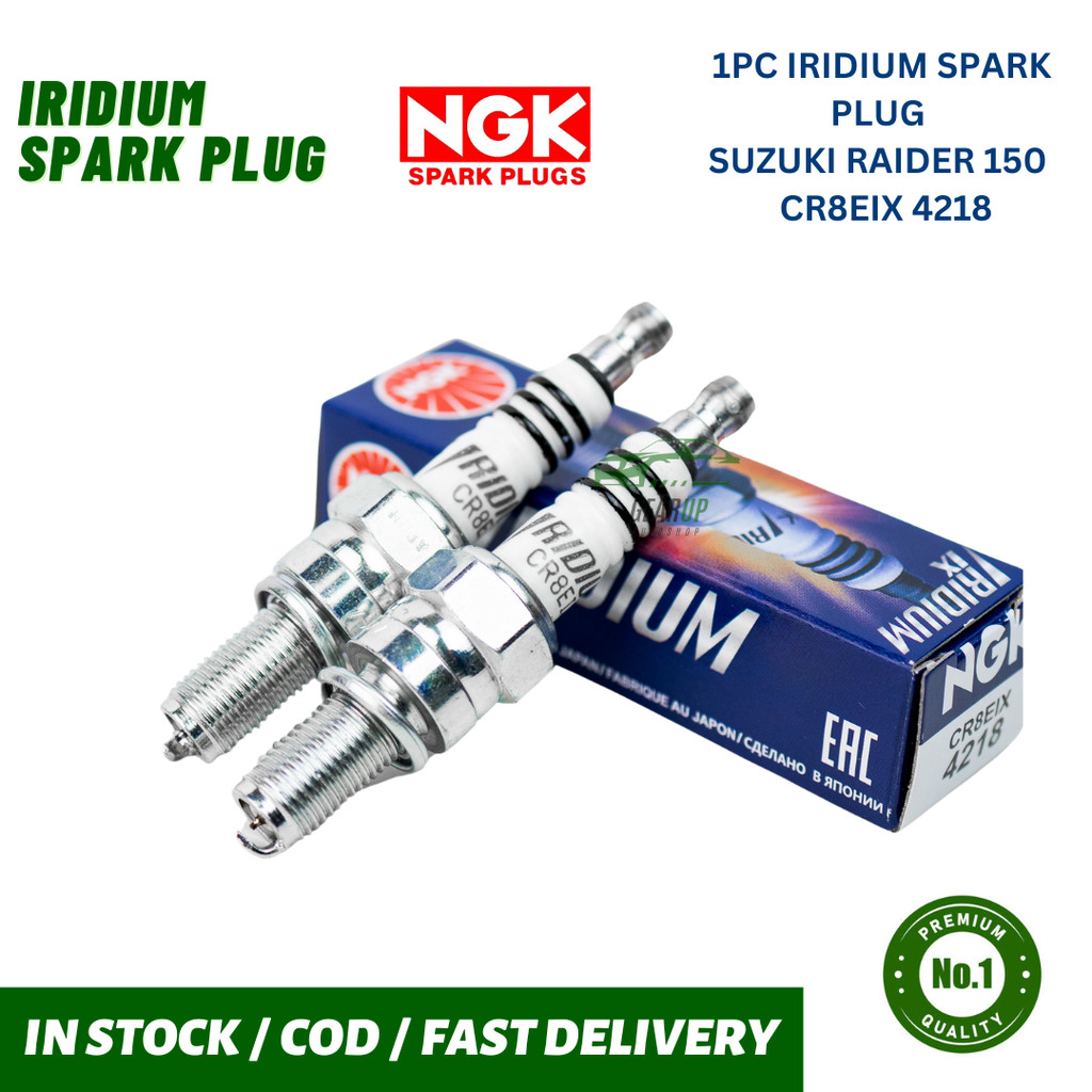 1PC IRIDIUM SPARK PLUG for SUZUKI RAIDER 150 / YAMAHA Sniper 150MXi (ALL YEARS) (CR8EIX 4218 ...