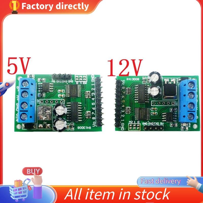 In stock-RS485 RS232(TTL) PLC Modbus Rtu Module 8Ch IO Control Switch Board for Relay Industrial ...