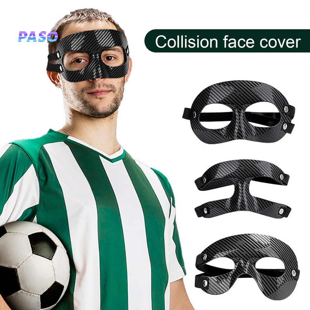 PSO-Sports Face Guard Adjustable Band Breathable PVC Basketball ...
