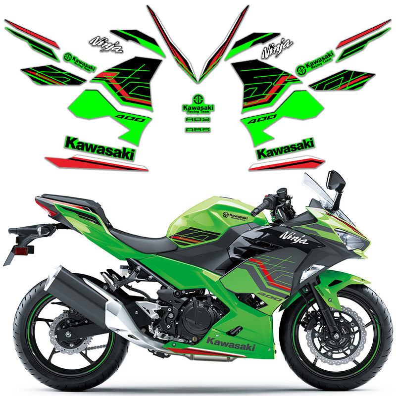 Kawasaki Ninja 400 Ninja400 18-23 Motorcycle Decals Full Pull Film ...