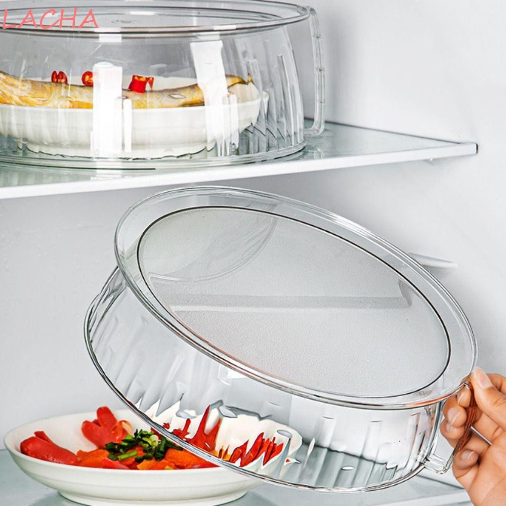 LACHAPELLE Microwave Food Cover, Transparent with Handle Microwave ...
