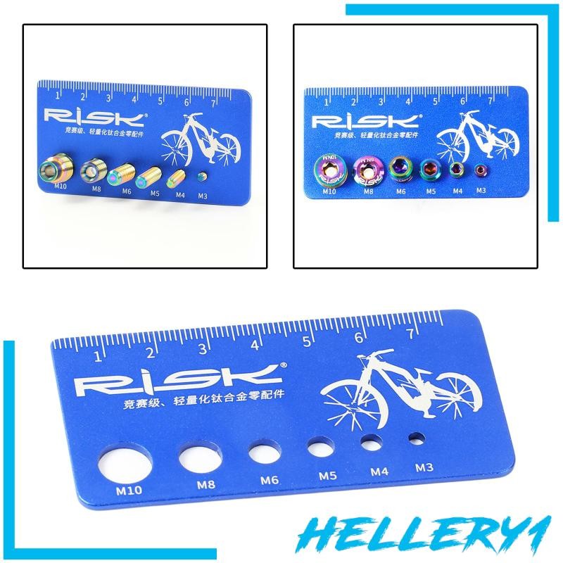 [Hellery1] Nut Screw Measuring Bike Thread Pitch M3 M5 M6 10 Size ...