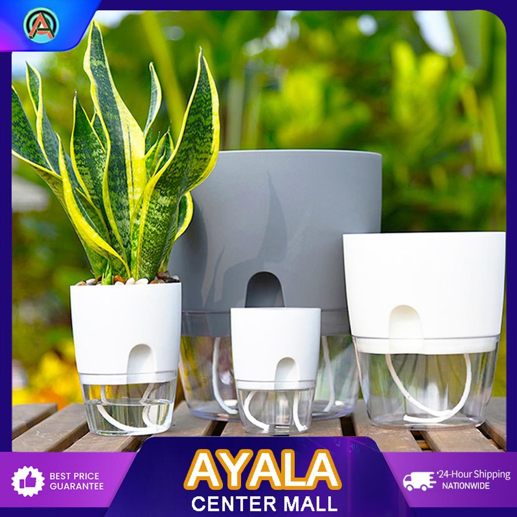 【Japan Original】Self Watering Pot Automatic Water Absorbing Plant Pot ...