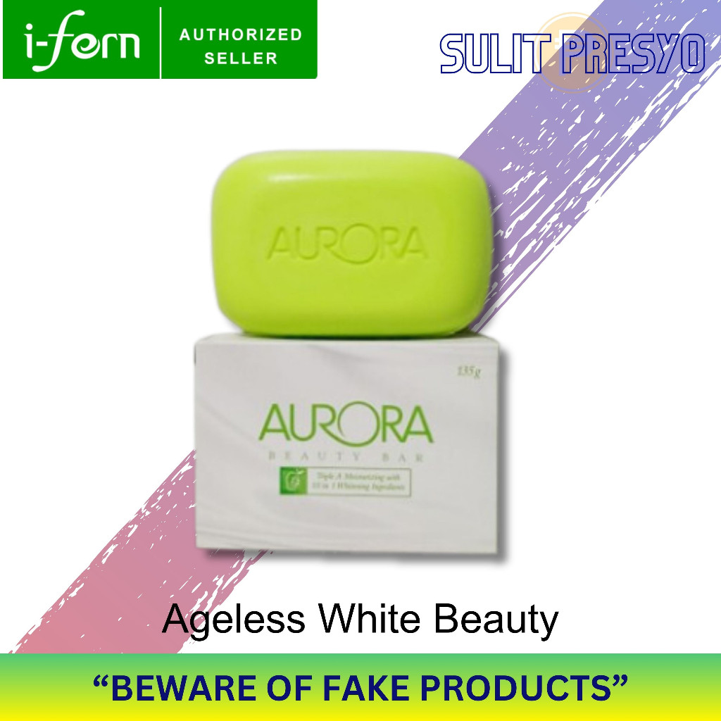 Aurora Bar Soap for Whiter Skin and Ageless Beauty 135g | Shopee ...