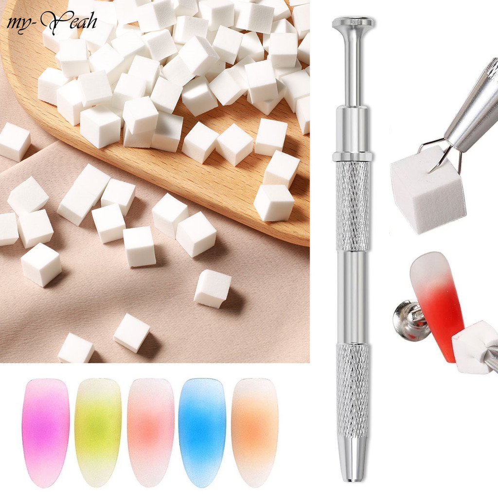 Myyeah 100PCS Transfer Sponge Grip Clip Pen Set Gradient Coloring ...