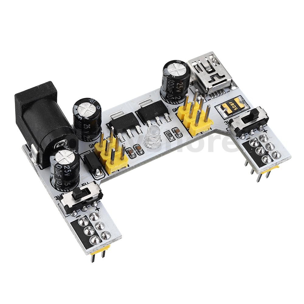 MB102 2 Channel 3.3V 5V Breadboard Power Supply Module White Breadboard ...