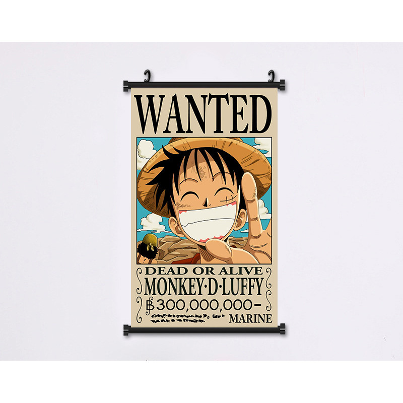 Anime ONE PIECE Exquisite Scroll Painting Role Playing Monkey D. Luffy ...