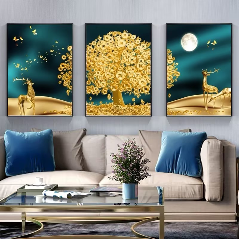 Money Tree Fortune Tree Wall Decoration Wall Decor Affordable Wall Art ...