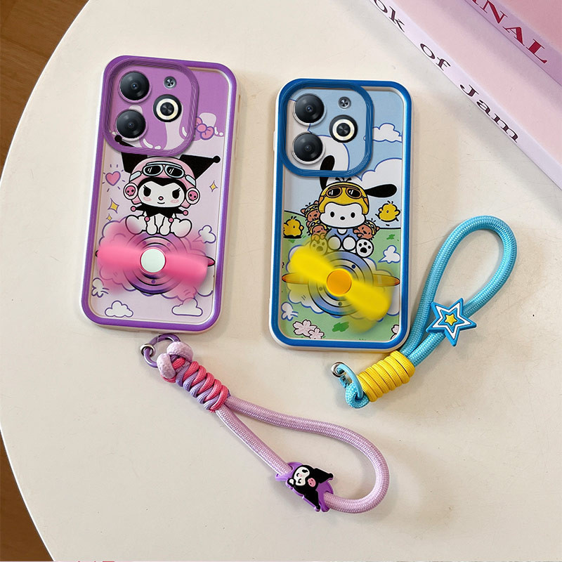 Rotating Kite phone case for infinix smart 8 case infinx hot 40i tecno ...