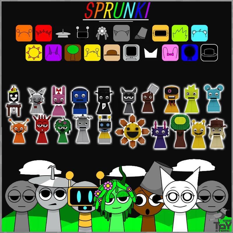 Incredibox Sprunki Building Block Toys/ Sprunki Minifigures Building ...