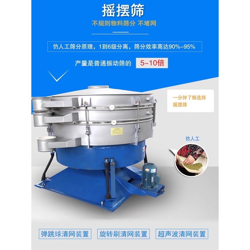 Stainless Steel round Swing Screening Machine Diamond Quartz Sand ...
