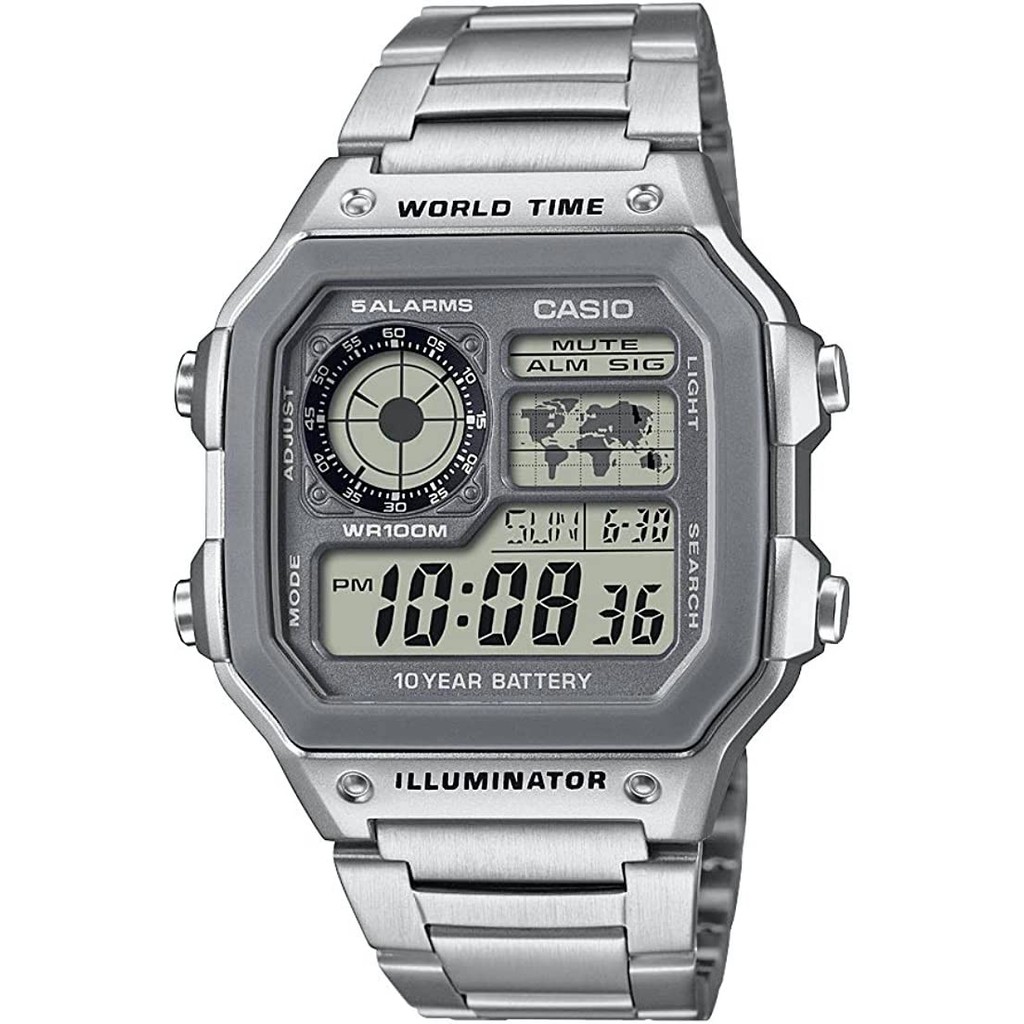 [Casio] CASIO World Time Digital Men's Watch AE-1200 Series Genuine BOX ...