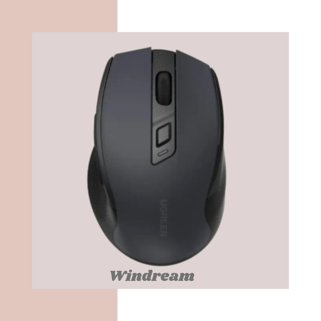 UGREEN Ergonomic Contoured-Shape Design Wireless Mouse 2.4GHz BT ...