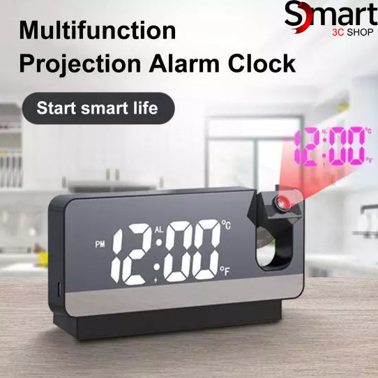 Silent LED Digital Smart Alarm Clock Table Electronic Desktop Clocks ...