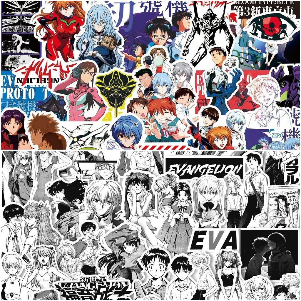 Y&P| NEON GENESIS EVANGELION Stickers Set Japanese Anime Graffiti ...