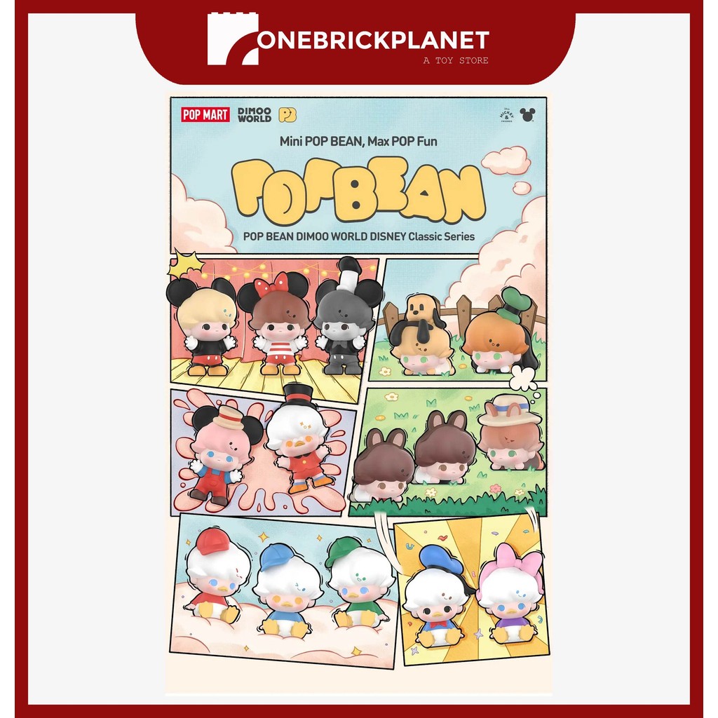 POP MART Pop Bean Dimoo World Disney Classic Series | Shopee Philippines