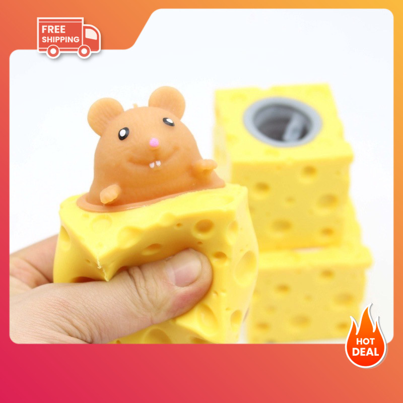 Samara Squish Mouse Cheese Toys Squishy Pop It Toy | Shopee Philippines