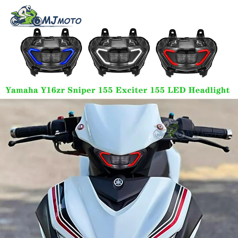Motorcycle LED Headlight Headlamp Assembly Fit For YAMAHA Y16ZR Sniper ...
