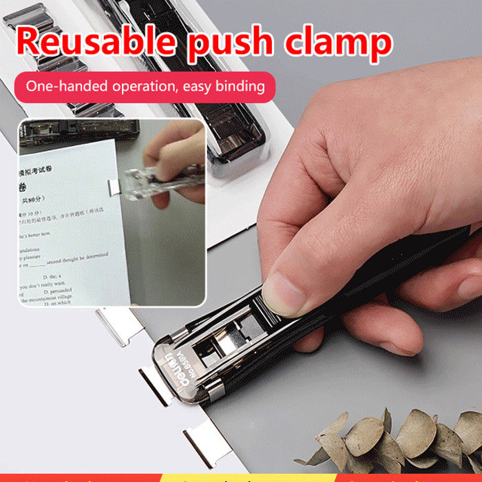 Office stationery stapler medium size needleless reusable refill ...