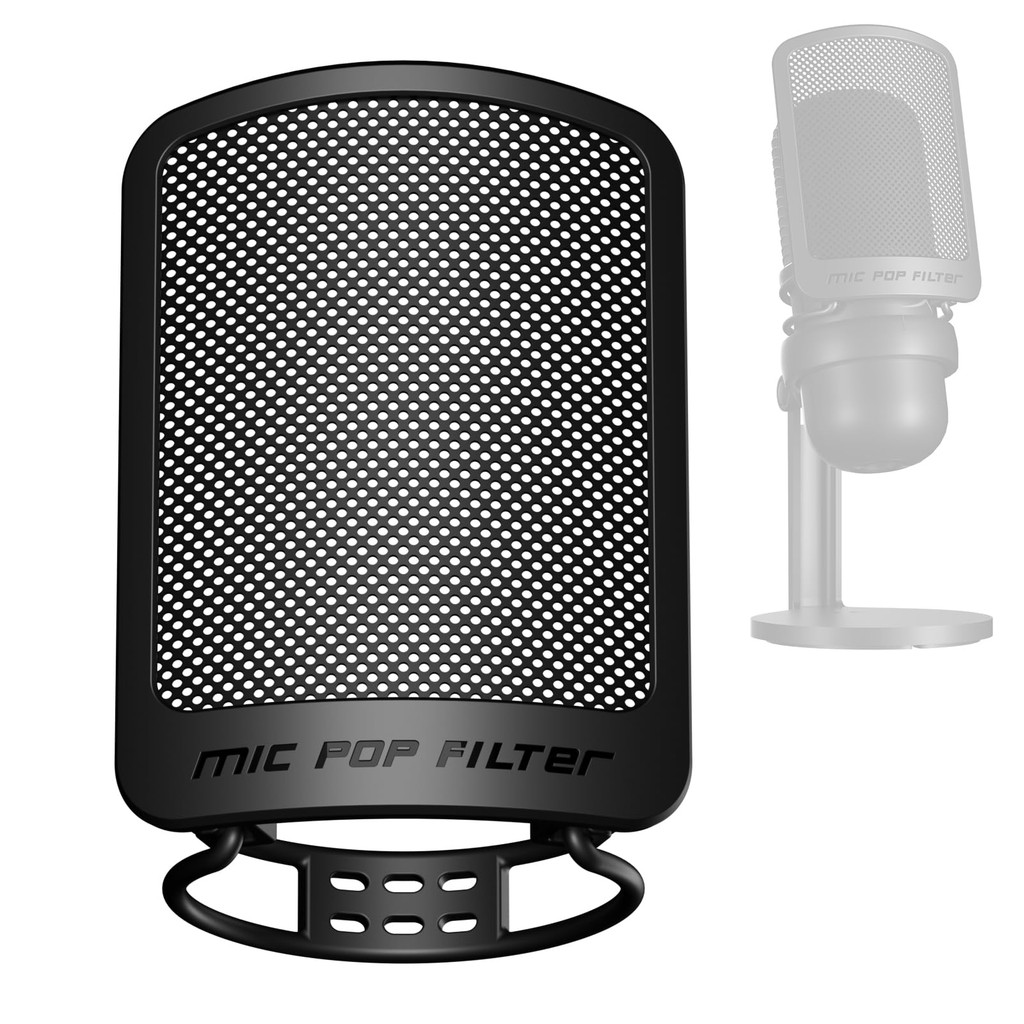 Pop Filter AOKEO Spray Cover Metal Filter is used for microphones ...