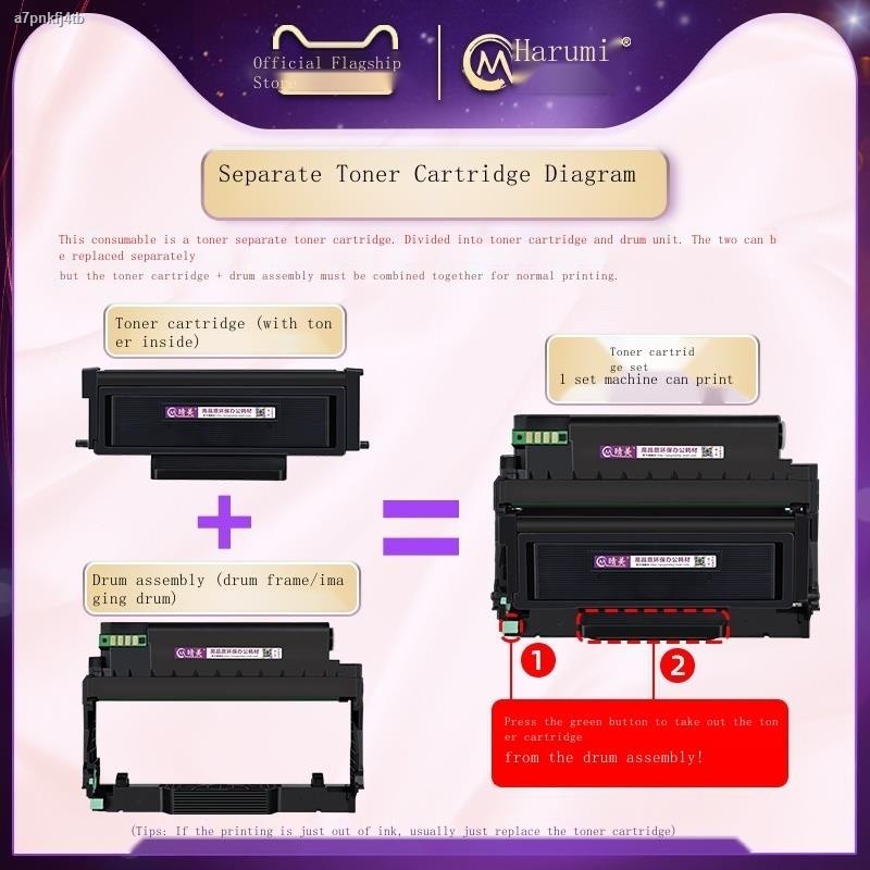 COD/TO400X/H refillable ink cartridges for general purpose PANTUM Bentu ...