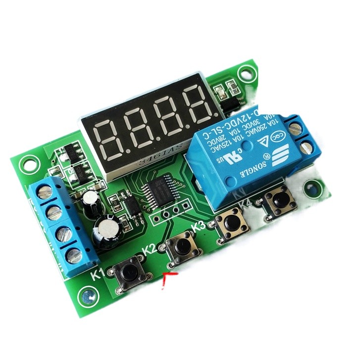 一Delay relay module pulse trigger power off cycle circuit switch 5v 12v ...