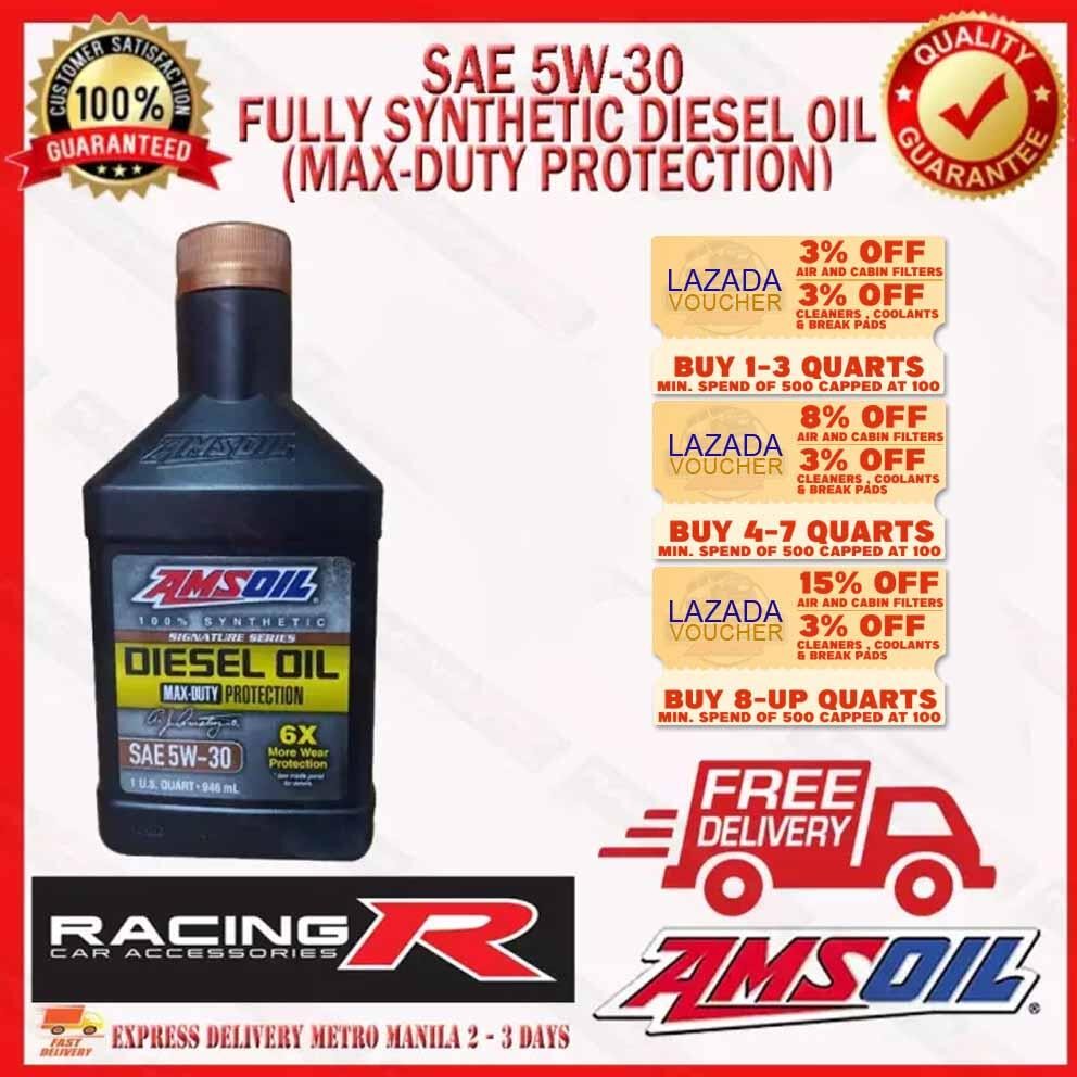 AMSOIL SAE 5W-30 Fully Synthetic Diesel Oil ( Max Duty Protection ...