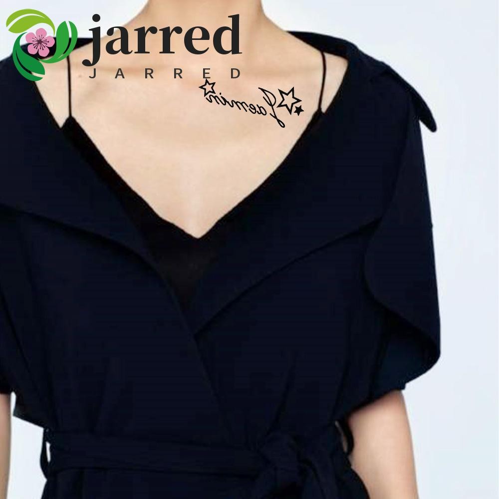JARRED Temporary Tattoo Stickers Black No Repeat for Body Hands Arm Leg ...