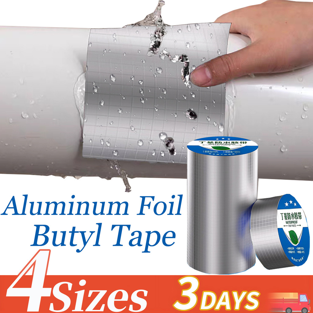 5/10M Waterproof High Temperature Resistance Aluminum Foil Butyl Tape ...