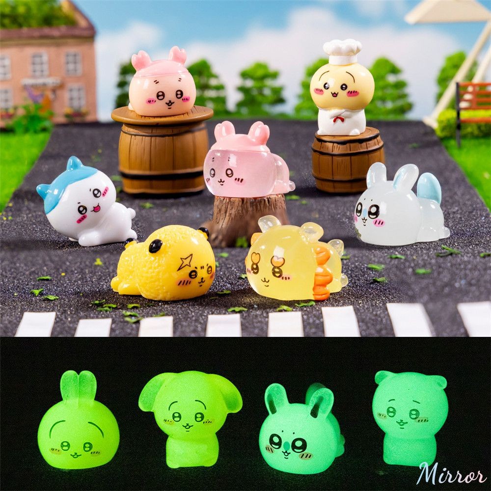 Cartoon Chiikawa Jiyikawa Micro Landscape Figure Ornament Outdoor ...