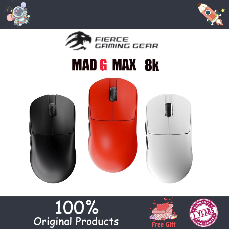 MADCATZ MAD G 8kUltra lightweight wireless mouse PAW3395 gaming and ...