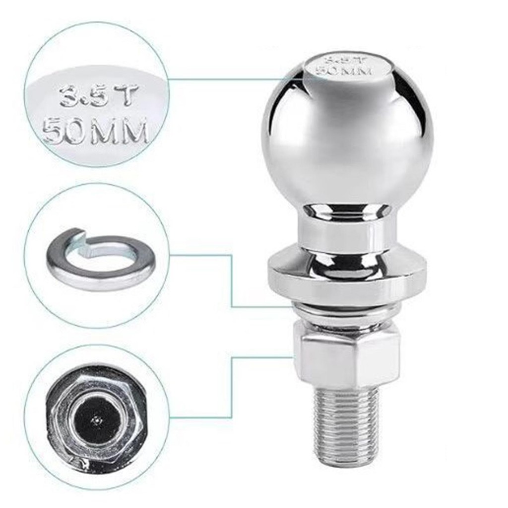 2 Inch Ball Hitch Tow Balls Heavy Duty RV Trailer Hitch Ball Hitch ...