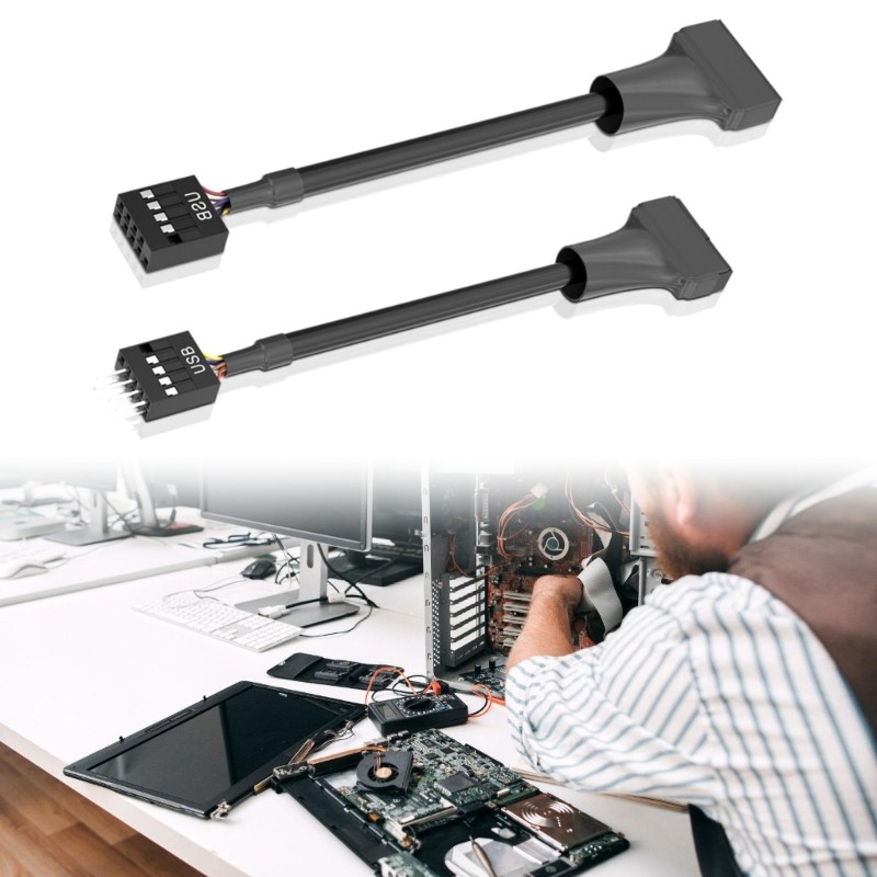 R* USB 3 0 to USB 2 0 Motherboards Connectors Cable 19 20Pin to 9 Pin ...