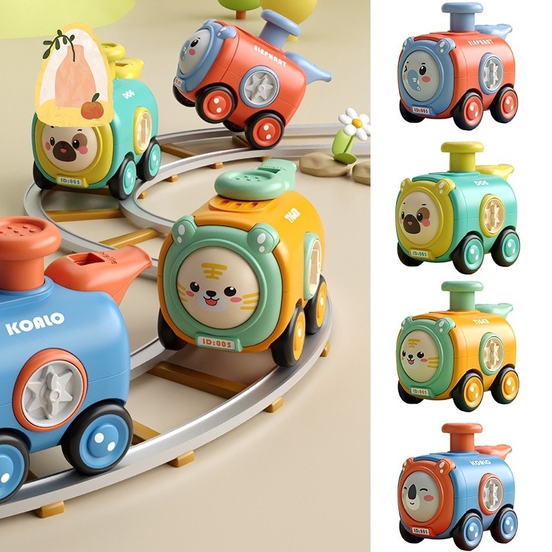 Children's Toy Car Inertia Press Face Changing Whistle Car Inertia Toy ...