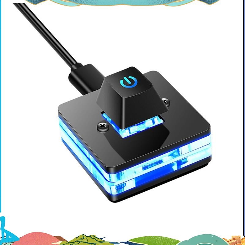 Computer Desktop Switch Blue LED Computer Motherboard External Start ...