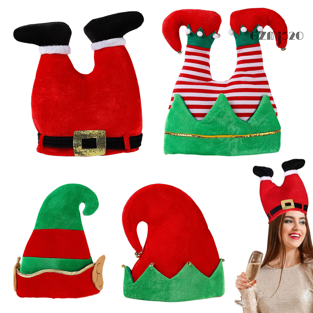 GZ-Santa Claus Hat Funny Christmas Hat Costume for Adults Kids Xmas ...