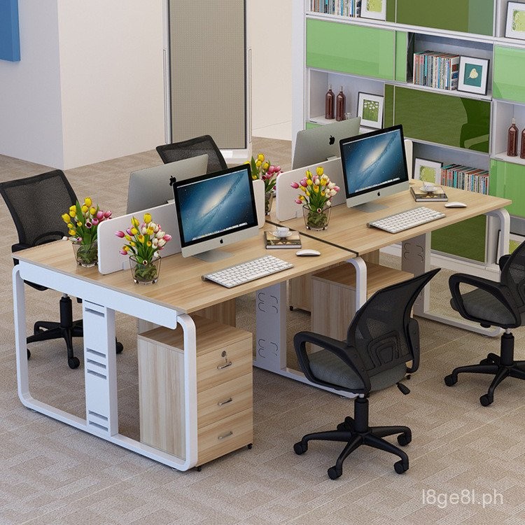 Four-Person Six-Person Double Work Card-Seat Office Desk and Chair ...