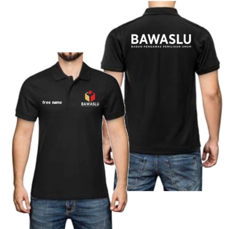 Latest custom polo shirts BAWASLU supervisory body general elections ...