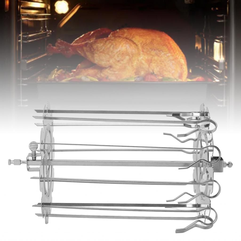 Bestchoices Rotisserie Skewer Set Stainless Steel Kabob Rods Grill For ...
